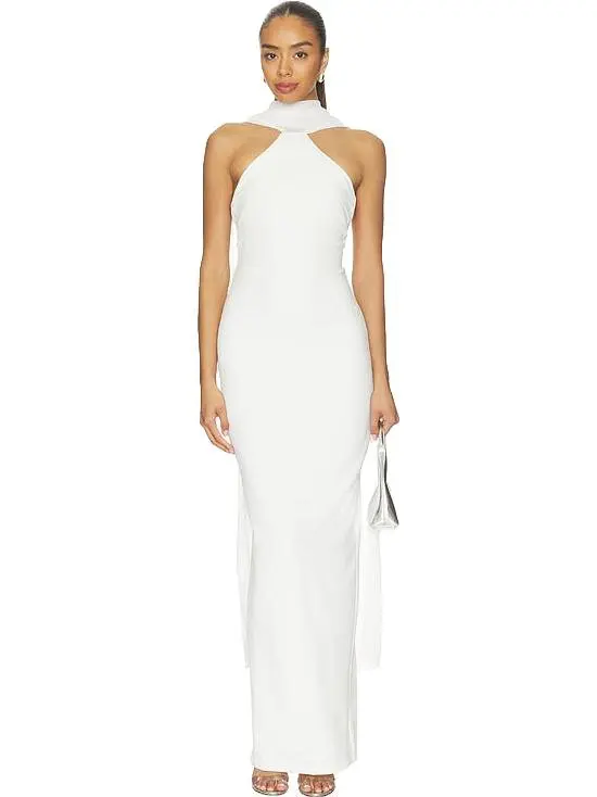 NOOKIE Martini High Neck Gown - Ivory