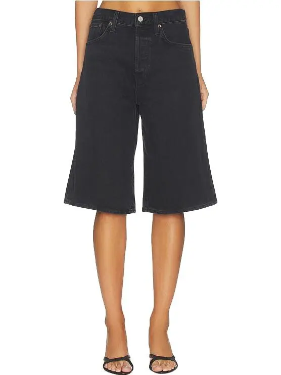 AGOLDE Ramona Culotte Denim Shorts - Elevation