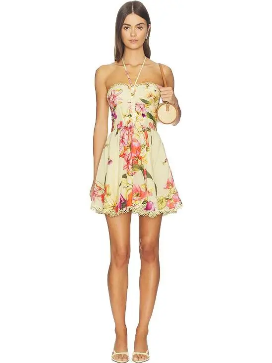 Charo Ruiz Ibiza Dahlia Short Dress - Yellow Bliss