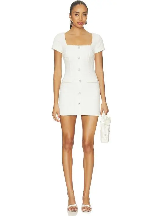MORE TO COME Janey Mini Dress - White