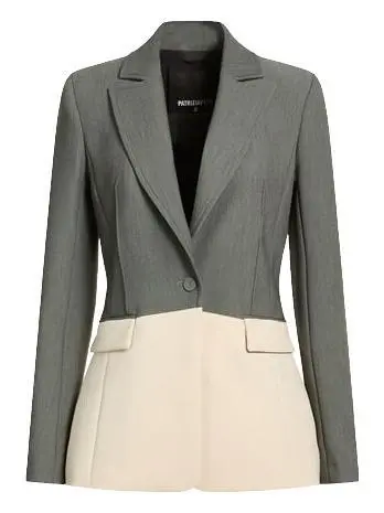 Patrizia Pepe Blazer In Polyester, Viscose, And Elastane - Grey