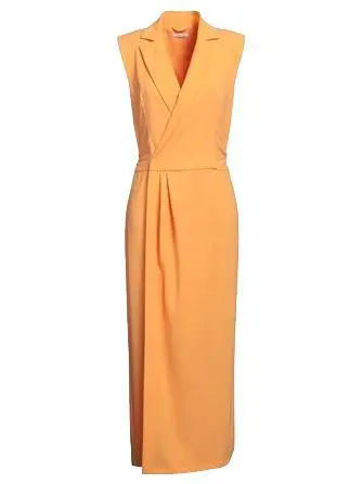 Patrizia Pepe Sleeveless Wrap Maxi Dress - Mandarin