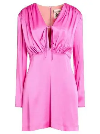 SEMICOUTURE Acetate & Viscose Mini Dress - Pink