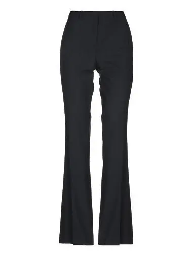 Theory Wool Blend Stretch Flare Leg Trousers - Black