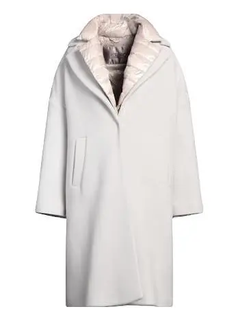 Herno Light Virgin Wool, Polyamide, Cotton, And Polyester Single-breasted Coat - Grey