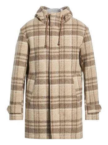 AT.P.CO Checked Hooded Parka - Sand