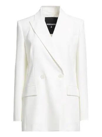 Patrizia Pepe Double-breasted Blazer - White