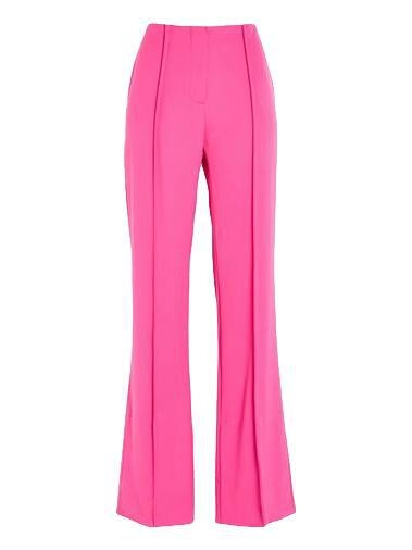 SEMICOUTURE Bootcut Twill Pants - Fuchsia
