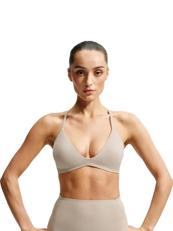 Nike Skims Studio Stretch Triangle Sports Bra - White