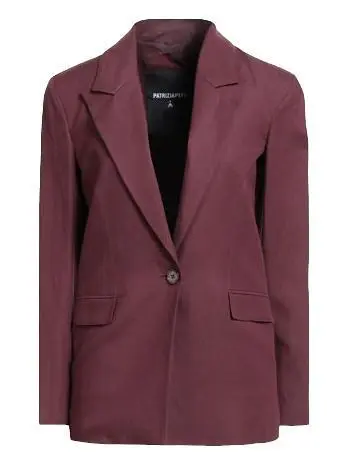 Patrizia Pepe Viscose Linen Single-breasted Blazer - Red