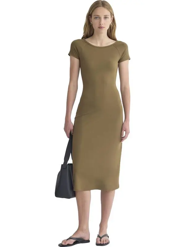 Everlane Raglan Midi Dress - Beech