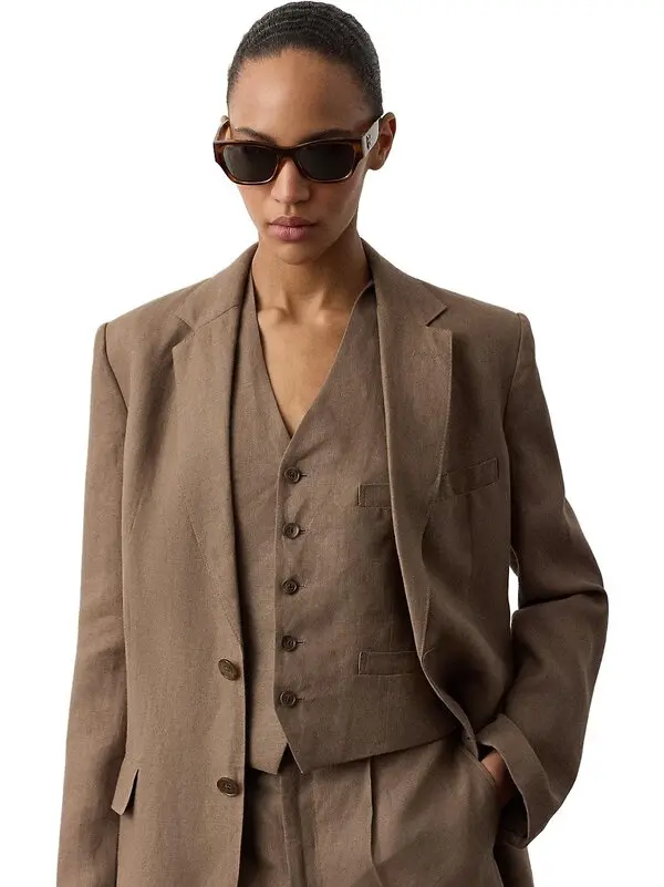 Ralph Lauren Marcy Linen Jacket - Portobello
