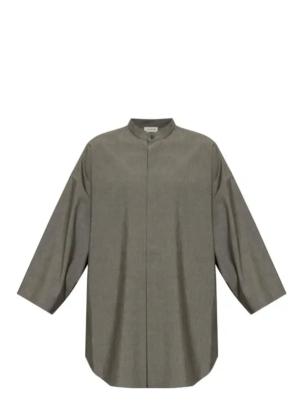 Fear Of God Shirt With A Stand-up Collar - Grey