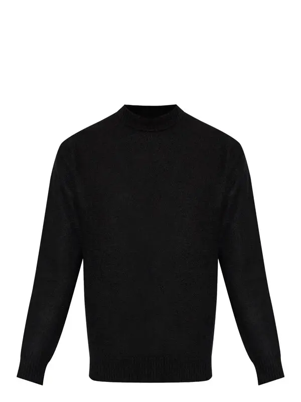 JIL SANDER Wool Crew Neck Sweater - Black