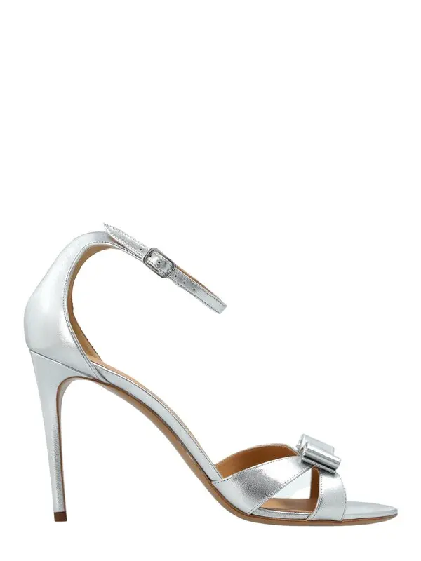 FERRAGAMO Roxy' Heeled Sandals - Silver