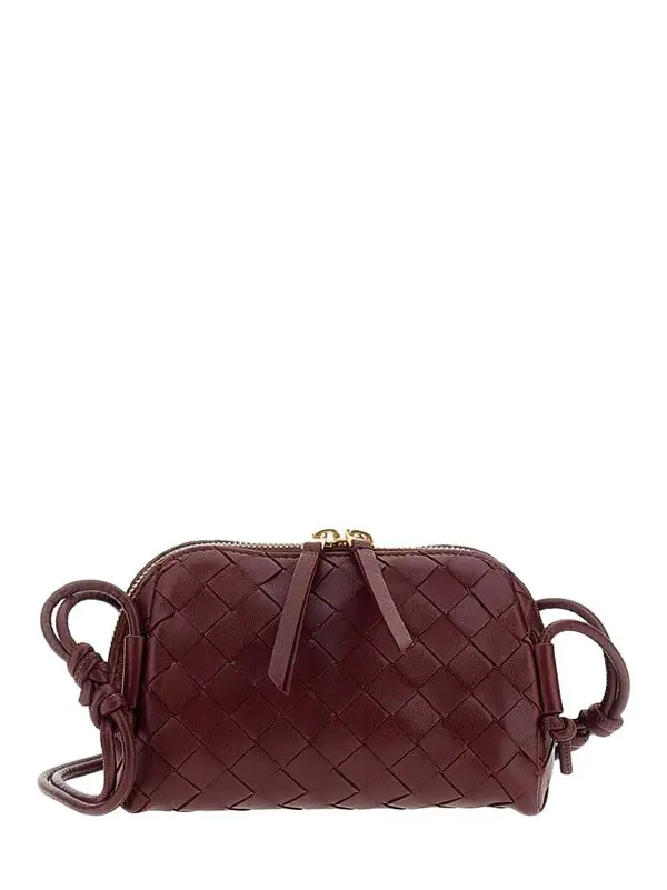 Bottega Veneta Nappa Leather Clutch - Rosso