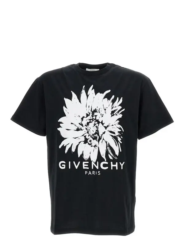 Givenchy Maglietta Con Stampa - Nero