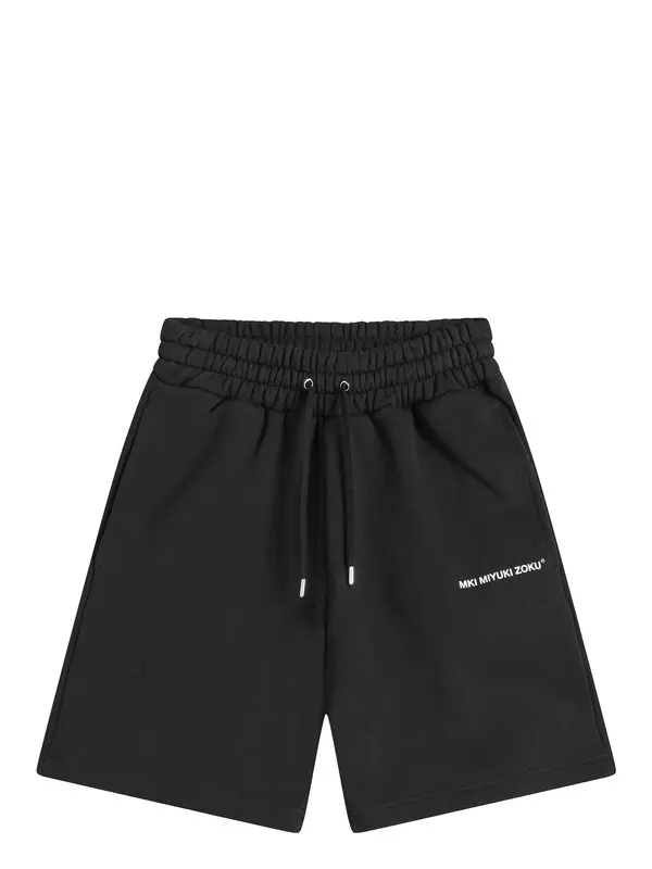 MKI MIYUKI ZOKU Uniform Cotton Jersey Sweat Shorts - Black