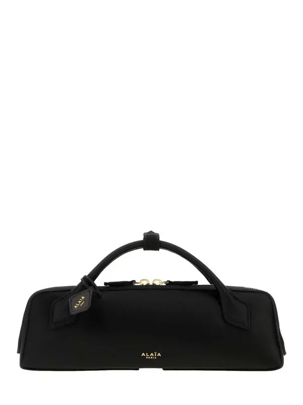 Alaïa Satin Le Teckel Handbag - Black
