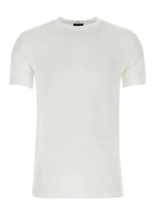 Giorgio Armani Stretch Viscose T-shirt - White