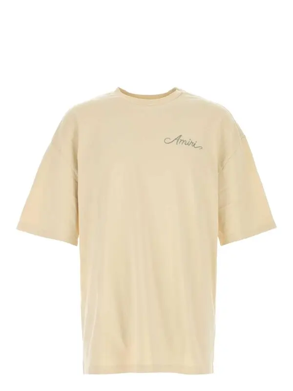 Amiri Sand Cotton Oversize T-shirt - Brown