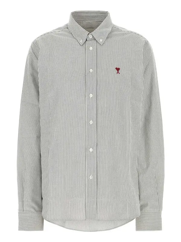 Ami Embroidered Oxford Shirt - Multicolor