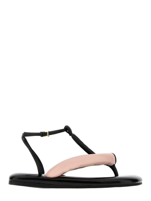 Givenchy Two-tone Leather Thong Sandals - Multicolor