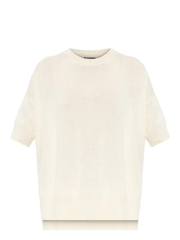 JIL SANDER Loose-fit Cashmere Top - Cream