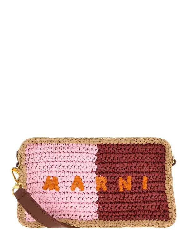 Marni Raffia Seaside Crossbody Bag - Multicolor