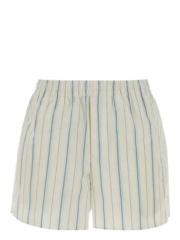 Ami Embroidered Poplin Bermuda Shorts - Multicolor