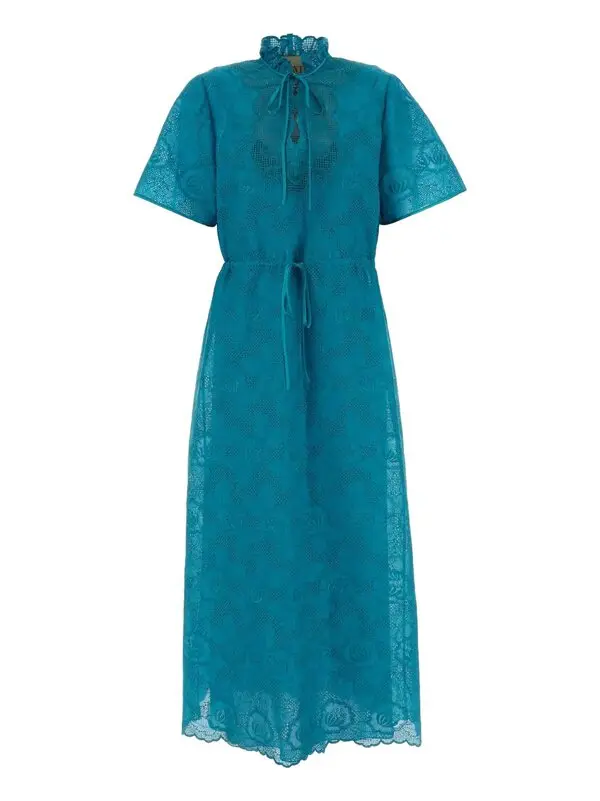 Valentino Garavani Lace Dress - Blue