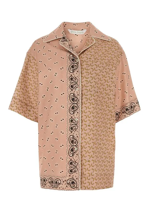 Palm Angels Banana And Paisley Print Shirt - Multicolor