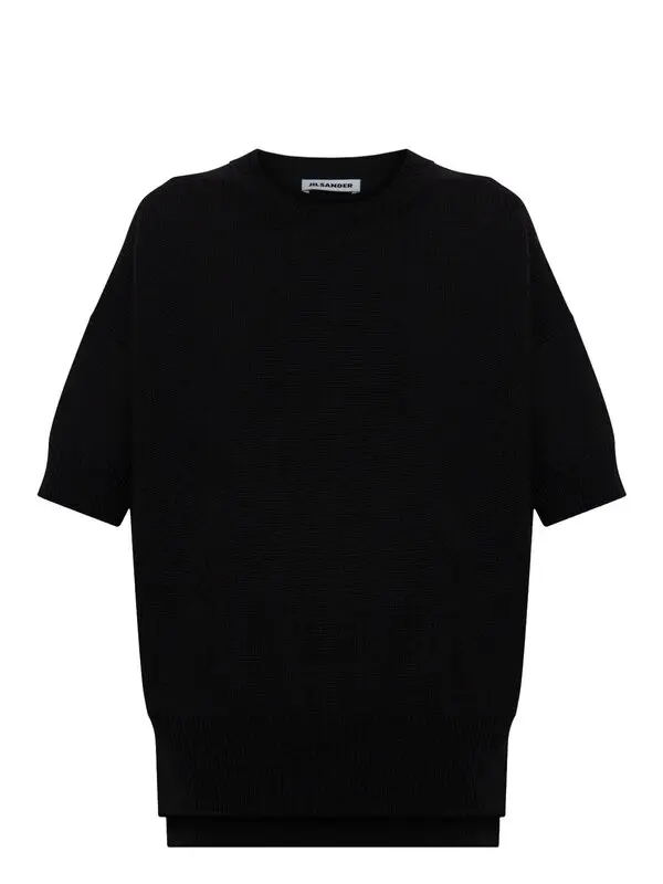 JIL SANDER Loose-fit Cashmere Top - Black