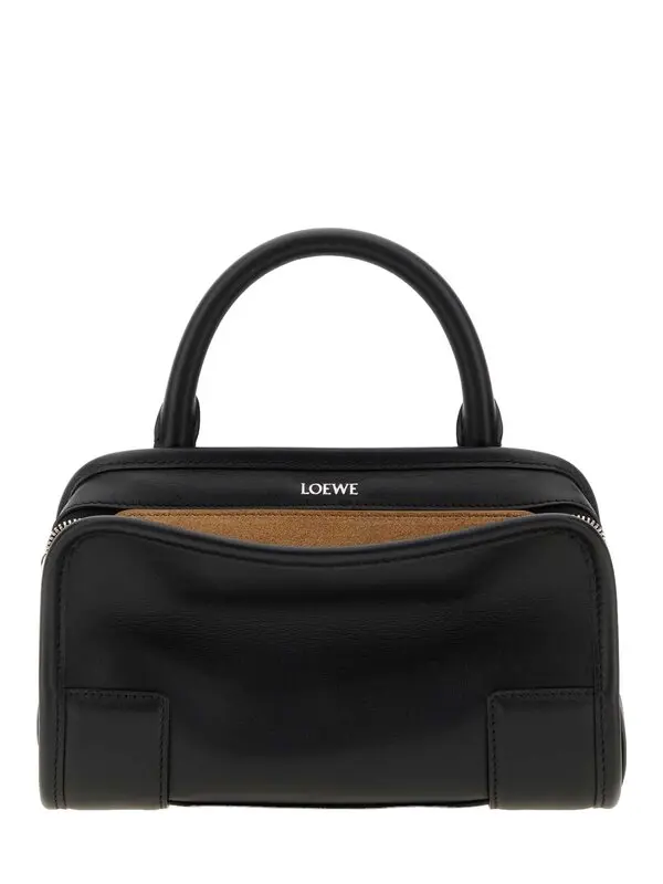 Loewe Leather Mini Amazona Handbag - Black