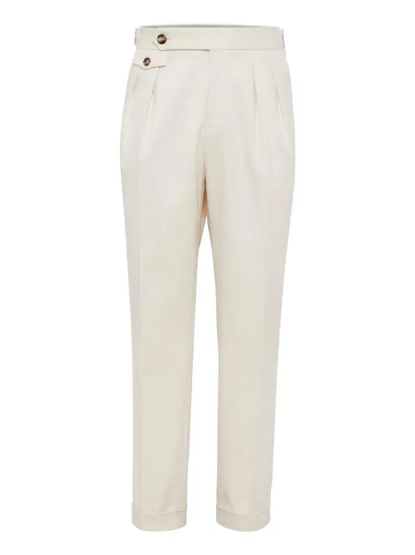 Brunello Cucinelli Tailored Tapered Trousers - Panama Color