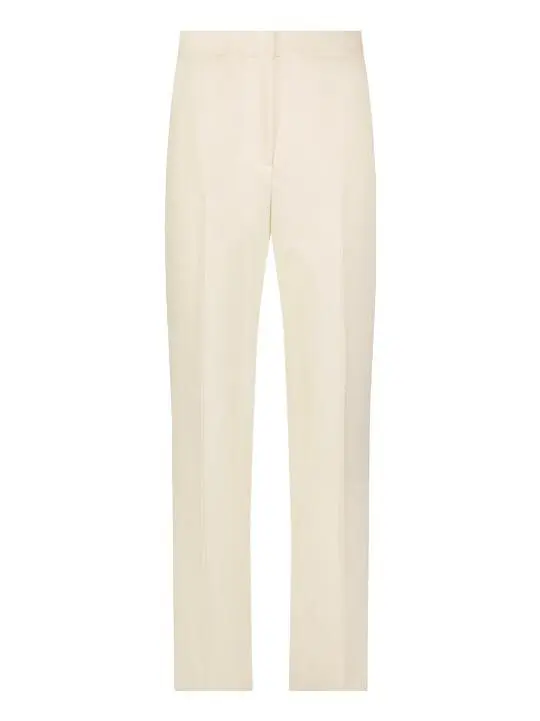 Lela Rose Stretch Twill Demi Pant - White