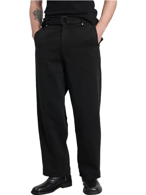 ENTIRE STUDIOS Gully Straight-leg Trousers - Black