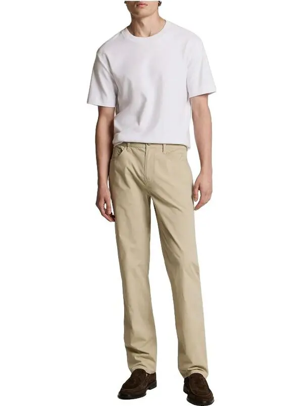 Vince Dylan Slim 5-pocket Stretch-cotton Pant - Natural