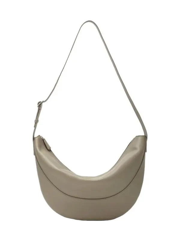THE ROW Jouve Zipped Shoulder Bag - Gray