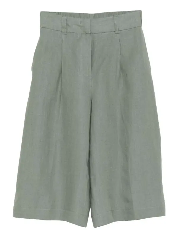 Peserico Pleated Culottes - Green
