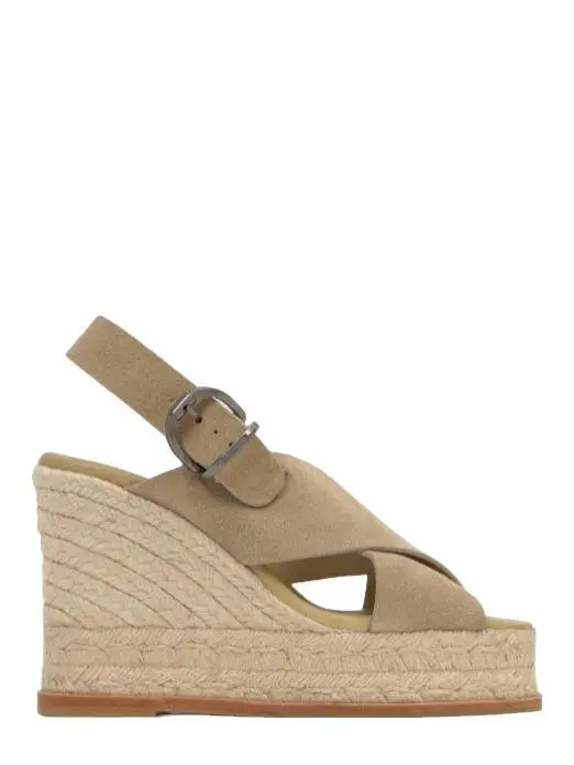 CastaÑer Cross-strap Wedge Espadrilles - Sand