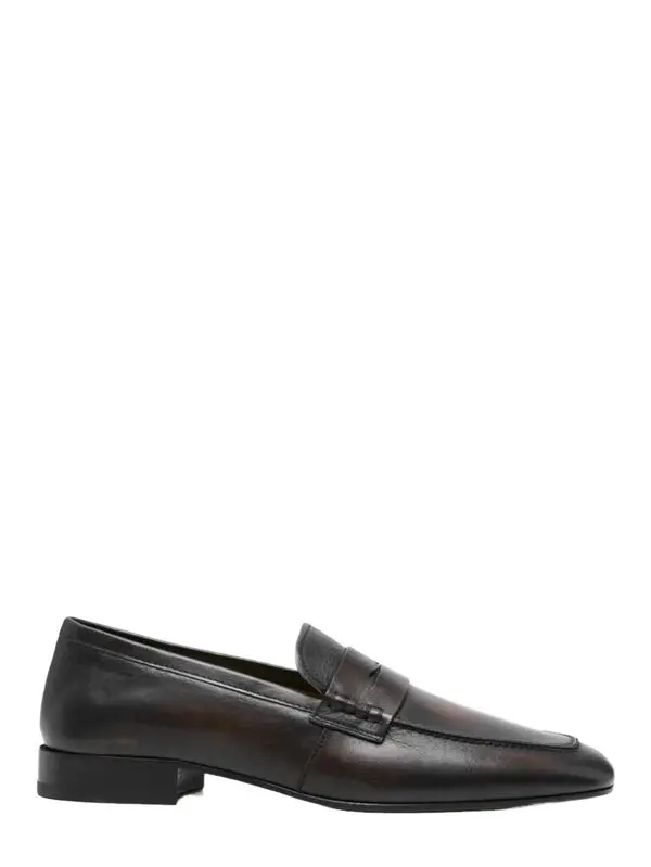 Dries Van Noten Leather Loafers - Black