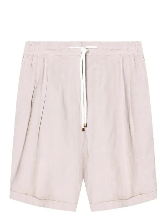 Brunello Cucinelli Elastic Waist Drawstring Shorts - Pink