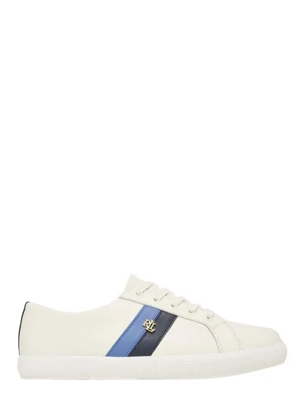 Ralph Lauren Lace-up Low-top Casual Sneakers - White
