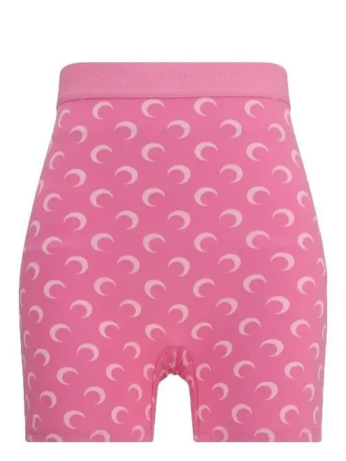 MARINE SERRE Moon-print Mini Shorts - Pink