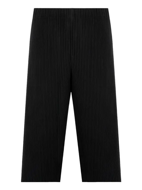 Issey Miyake Ribbed Trousers - Black
