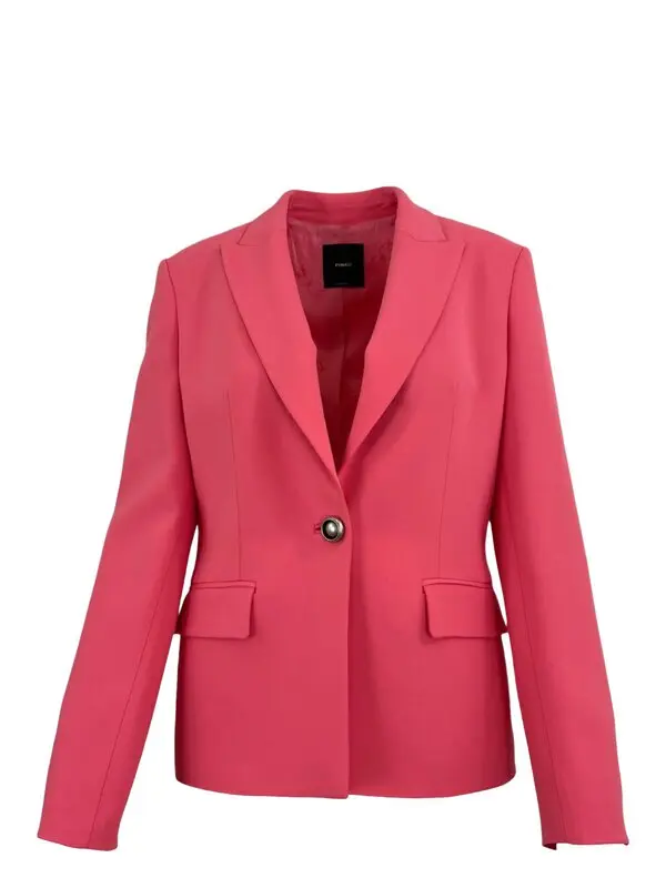 Pinko Single Buttoned Tailored Blazer - Pink