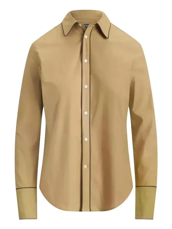 Polo Ralph Lauren Stretch Slim Fit Cotton Shirt - Neutrals