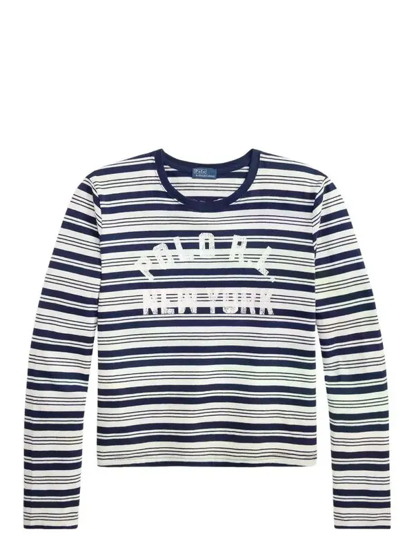 Polo Ralph Lauren Striped Logo T-shirt - Blue