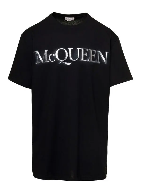 Alexander McQueen Logo Printed T-shirt - Black
